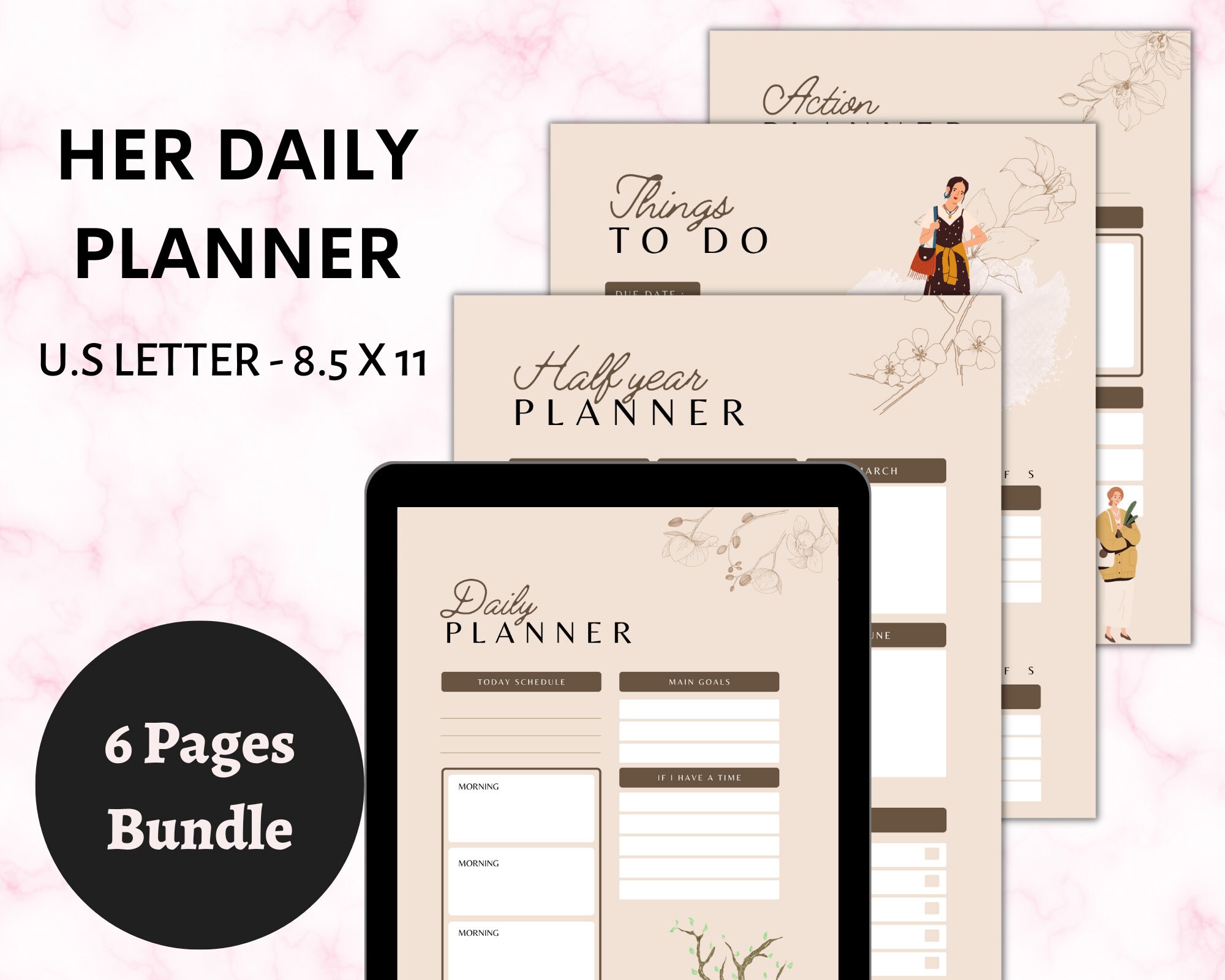Printable Daily Planner Printable Journal Gratitude Journal Daily ...