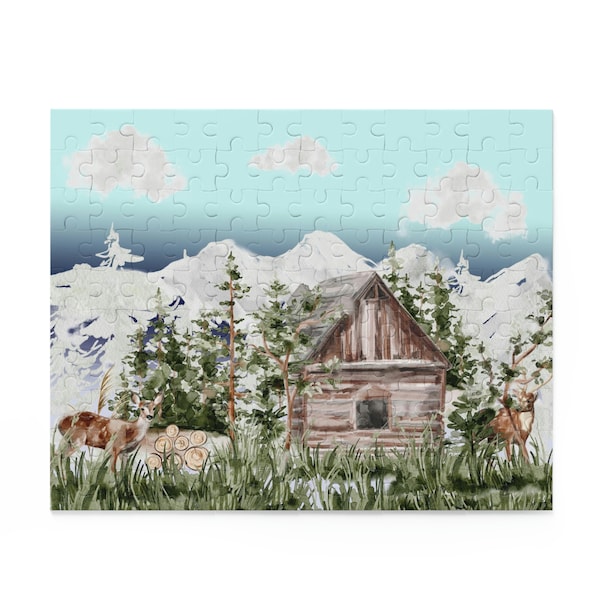 Cabin Puzzle - Etsy
