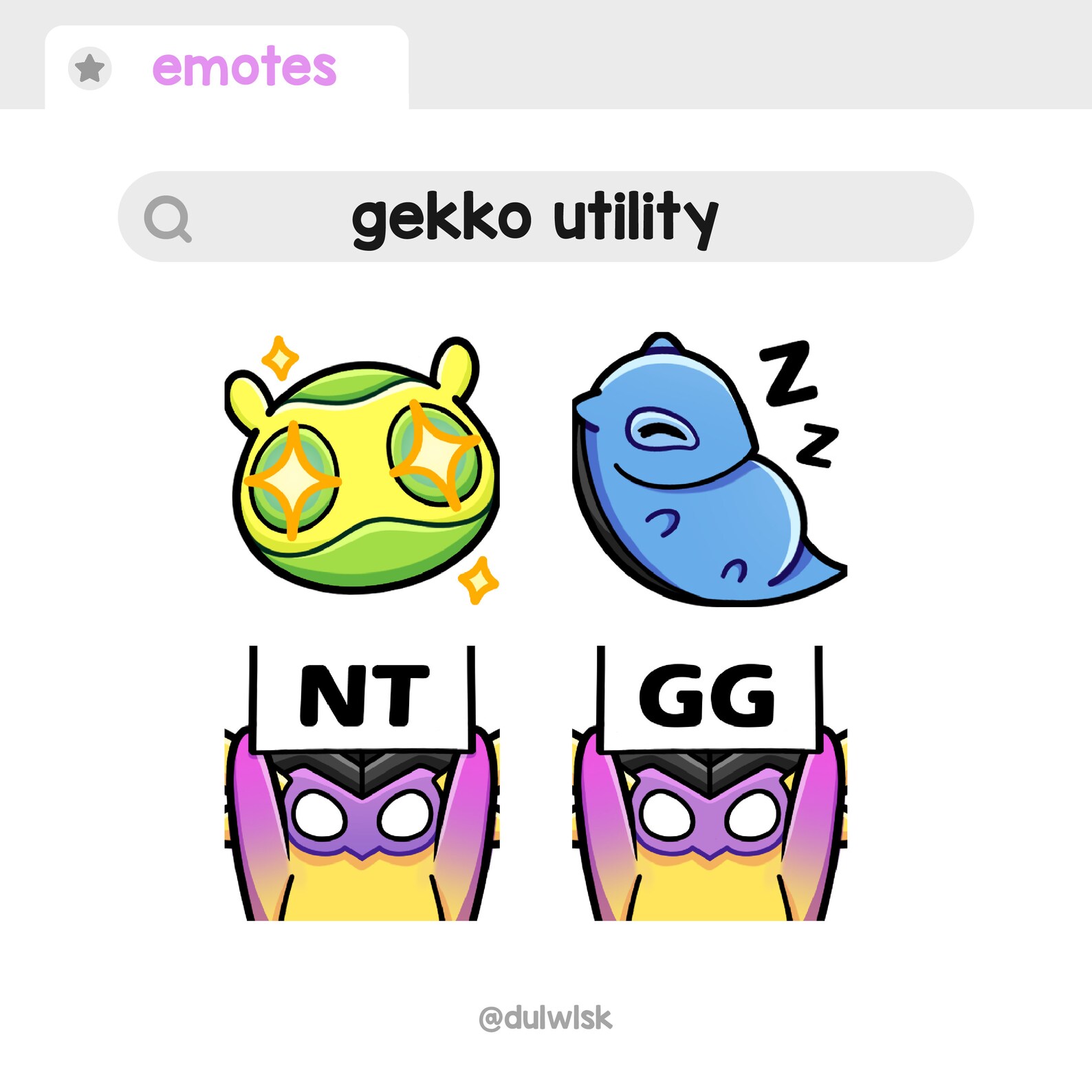 Valorant Gekko Utility Emote Bundle Twitch, Discord, Youtube - Etsy
