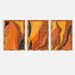 Burnt Orange Abstract Printable Wall Art Print Set of 3, Modern ...
