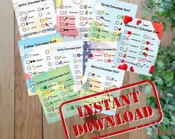 Zoo Scavenger Hunt Children's Activity Sheets - Etsy