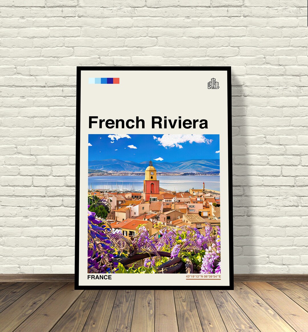 French Riviera Poster France Poster French Riviera Print - Etsy