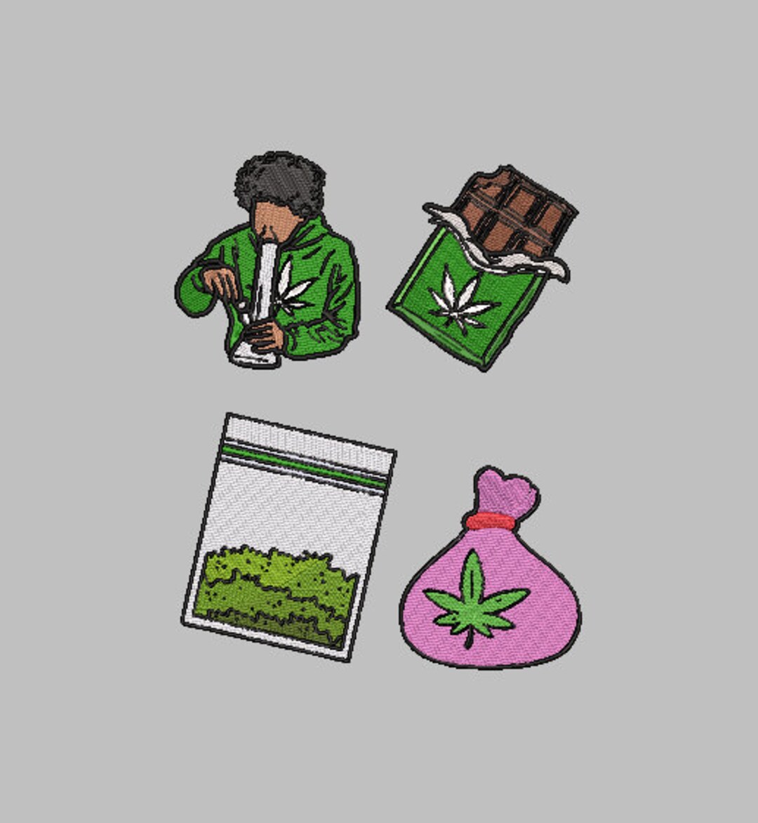 420 PATCH PACK Digital Embroidery Patch Template Instant Download DIY ...