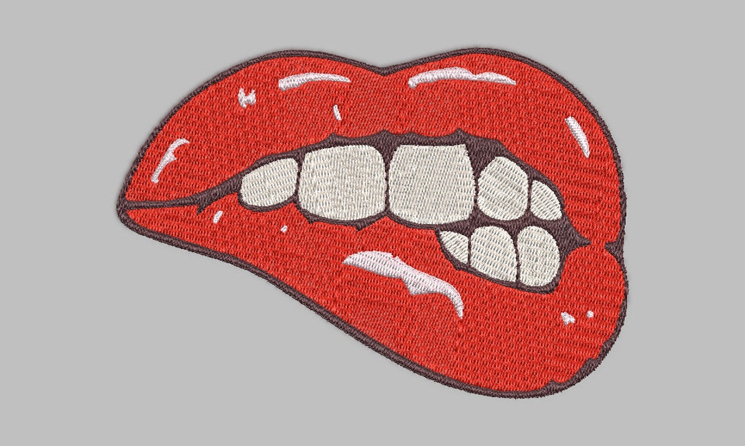 Biting Lip Stitch With Ease: Embroidery Repositional Hooping Design for ...