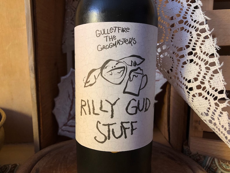Rilly Gud Stuff Goblin Beer (printable Fantasy Label) - Etsy