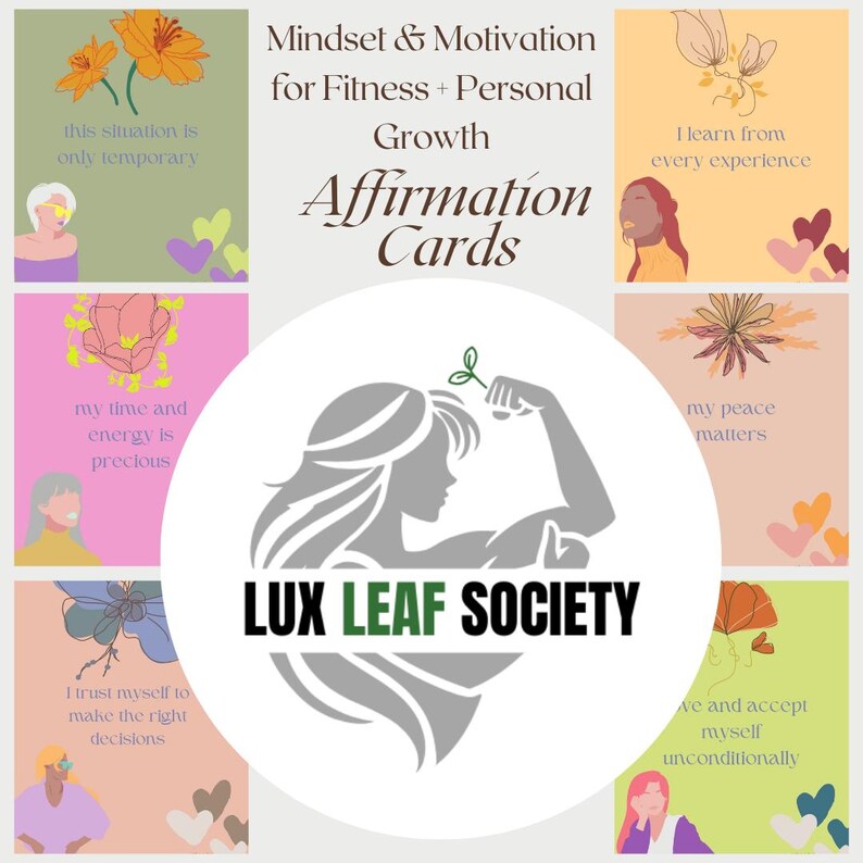 Vol.1: Printable Affirmation Card Pack – Mindset & Motivation for ...