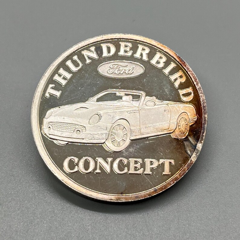 Ford Thunderbird Concept Car 1 Troy Oz .999 Silver Round, Silver ...