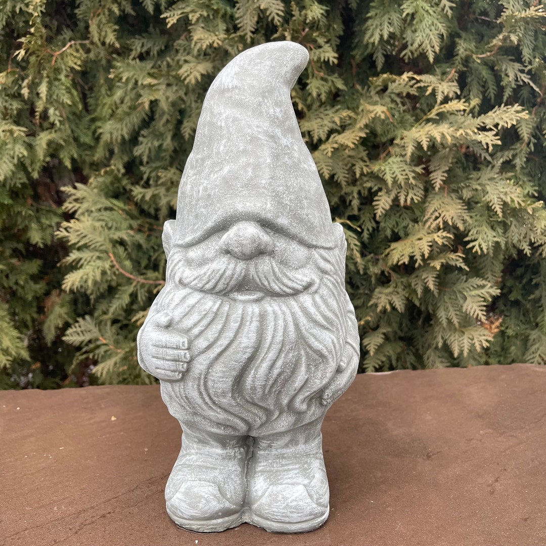 Gnome Garden Statue Concete Outdoor Giant Weird Funny Comical Huge 14 ...