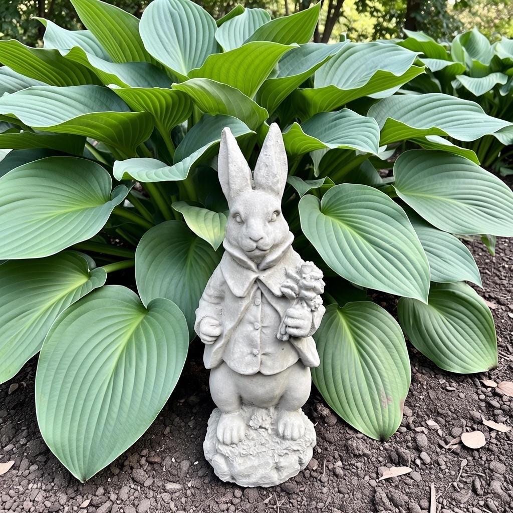Large Peter Rabbit Statue 17" Beatrix Potter Garden Bunny Sculpture ...