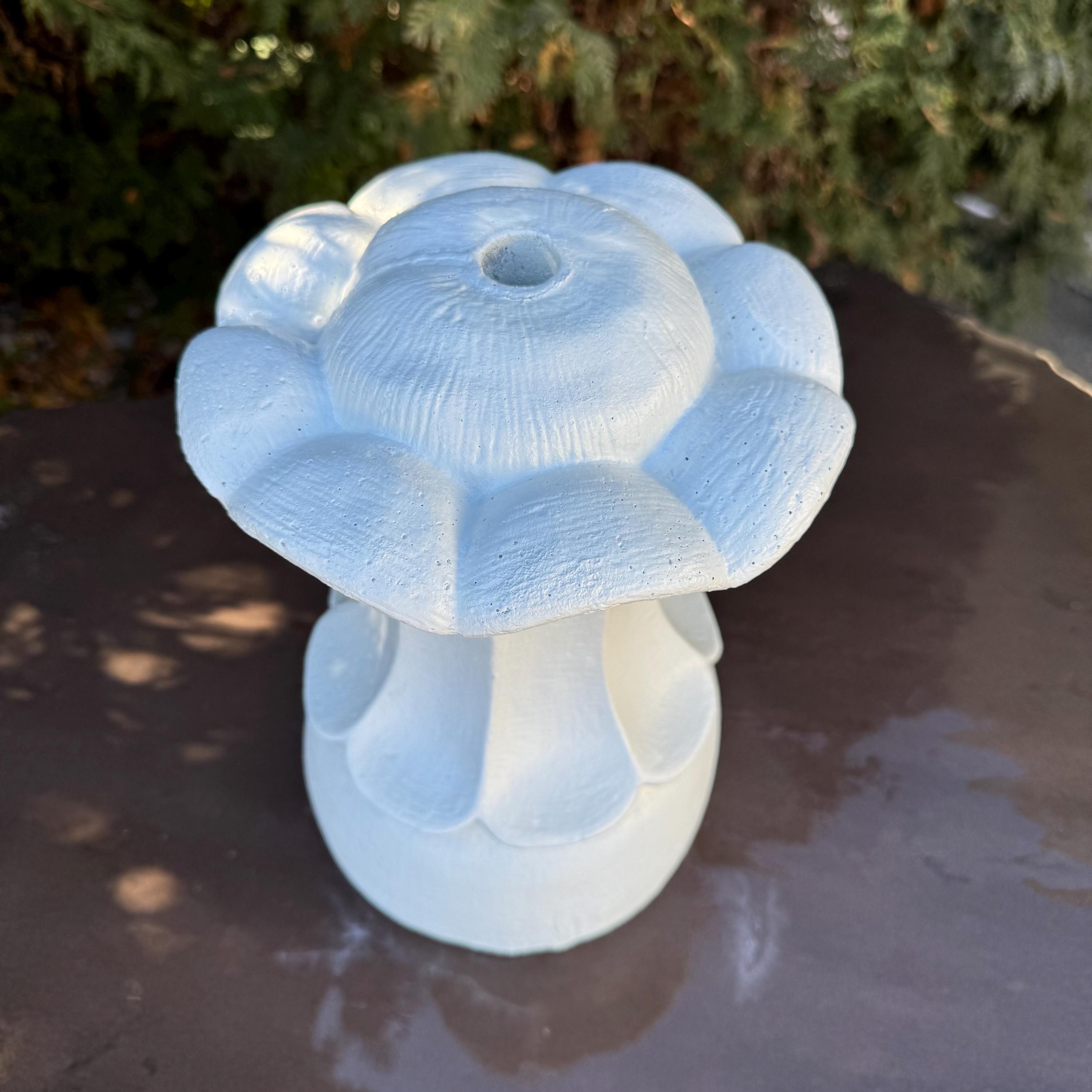 12" Concrete Flower Petal Fountain Topper - Outdoor Garden Water ...