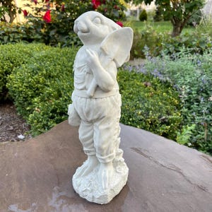15 Concrete Bunny Rabbit Garden Statue for Large Outdoor Tall Standing ...