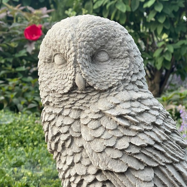 Stone Owl - Etsy