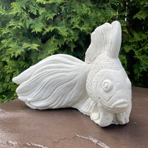 15 Concrete Fish Garden Statue Outdoor Fishing Decor, Cement Koi Gift ...