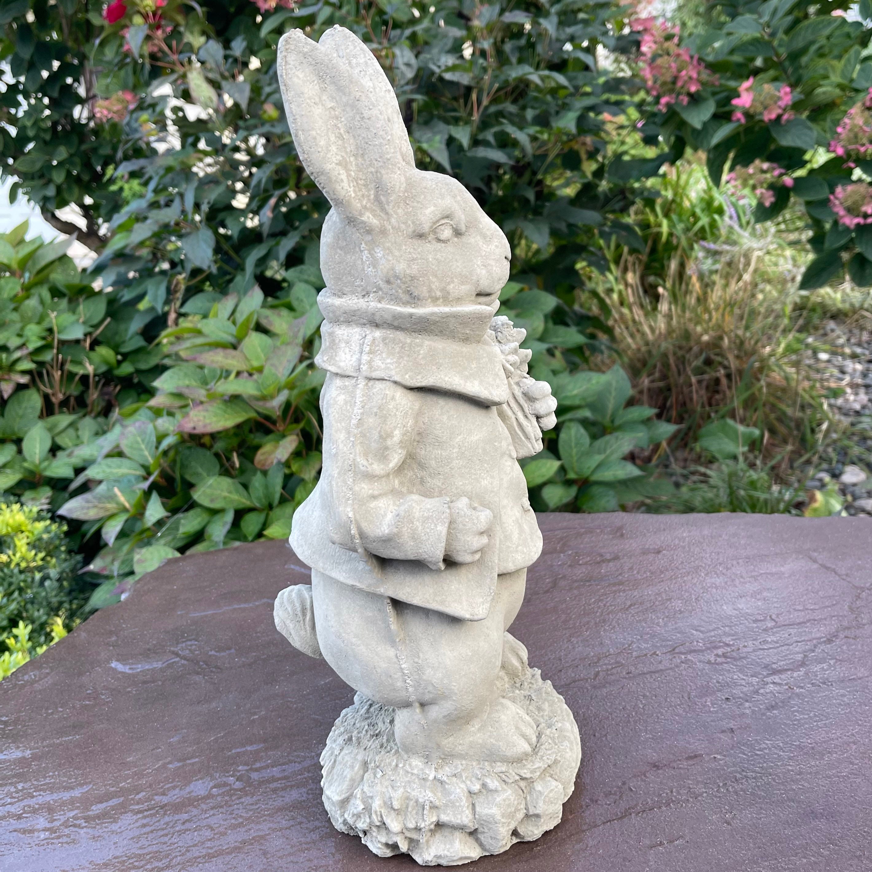 Large Peter Rabbit Statue 17" Beatrix Potter Garden Bunny Sculpture ...