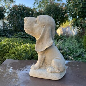 16 Large Sitting Concrete Labrador Retriever Garden Statue Dog Decor ...