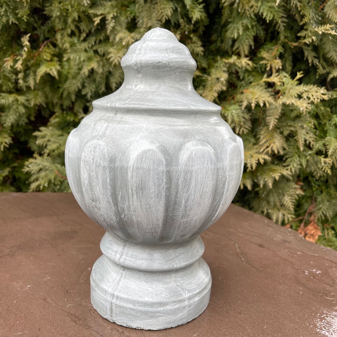 Decorative Ornamental Finial Outdoor Concrete Ornament 12 Large Round ...
