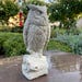 12 Cement Owl Garden Statue Outdoor Concrete Lawn Ornament Figurine ...