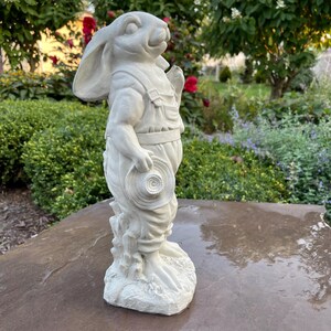 15 Concrete Bunny Rabbit Garden Statue for Large Outdoor Tall Standing ...