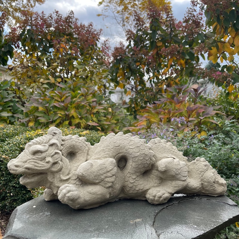 Dragon Garden Sculptures and Statues - Etsy