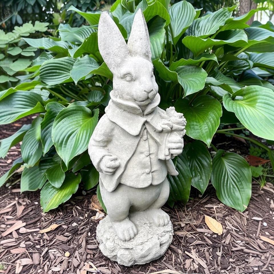 Large Peter Rabbit Statue 17" Beatrix Potter Garden Bunny Sculpture ...