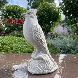 Concrete Cardinal Garden Statue 12 Large Outdoor Cement Bird Lover Gift ...