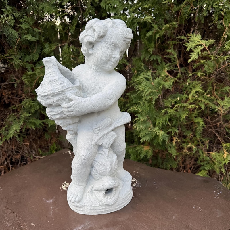 Stone Cherub Fountain - Etsy