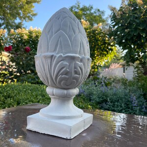 14.5 Ornamental Concrete Garden Finial Pineapple Outdoor Decor Large ...