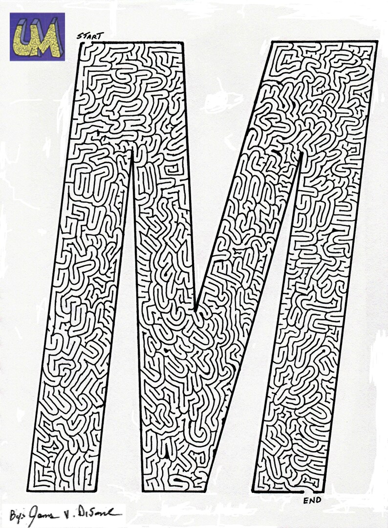 Hand Drawn Original Mazes - Etsy