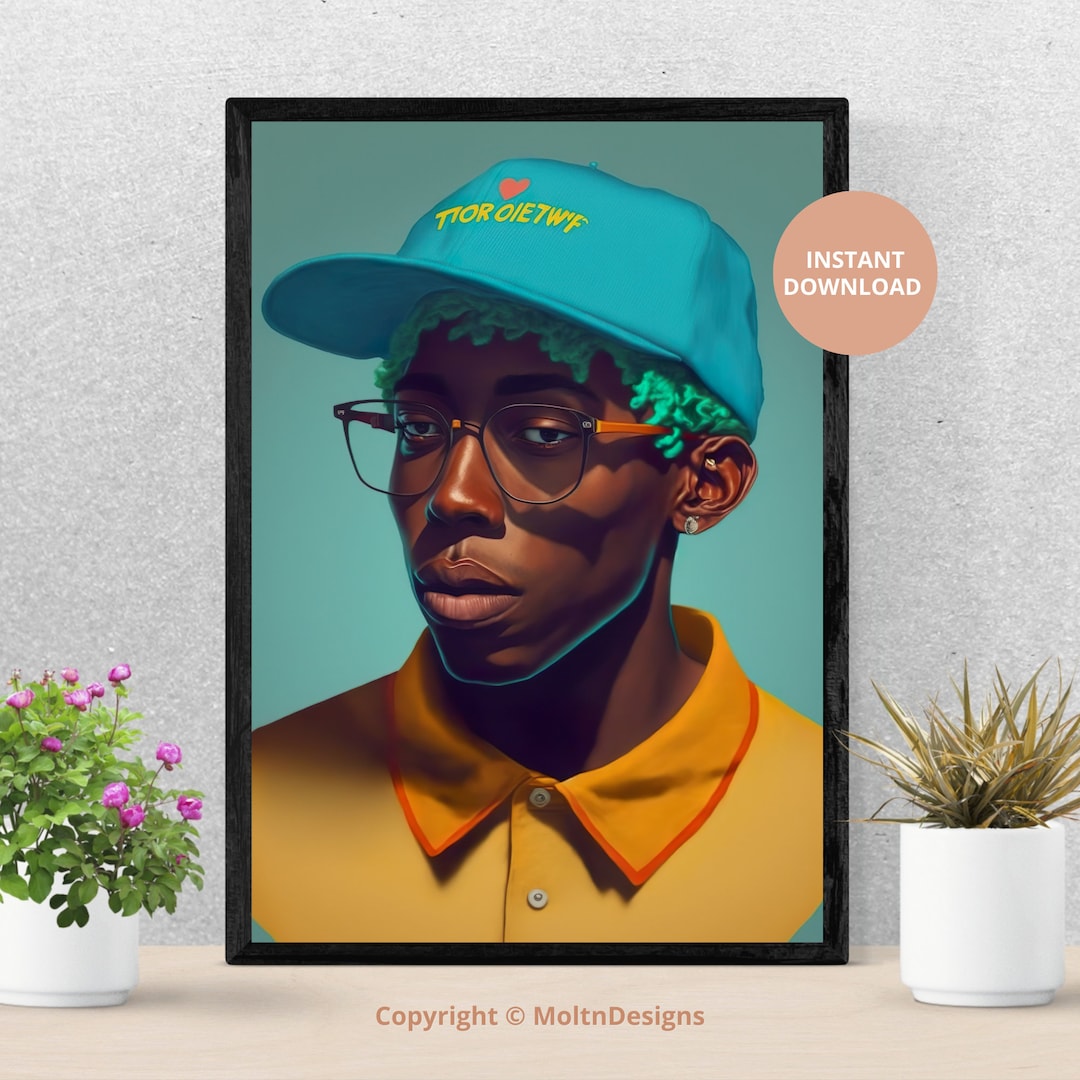 Tyler the Creator Poster, Tyler Portrait, Tyler Print, Tyler Creator ...