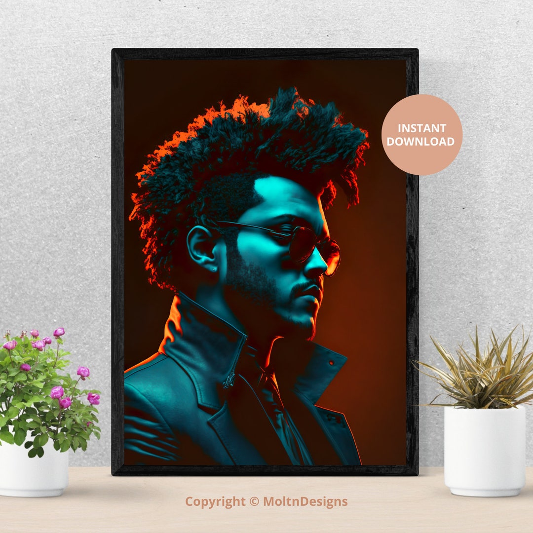 The Weeknd Poster, the Weeknd Portrait, the Weeknd Print, the Weeknd ...