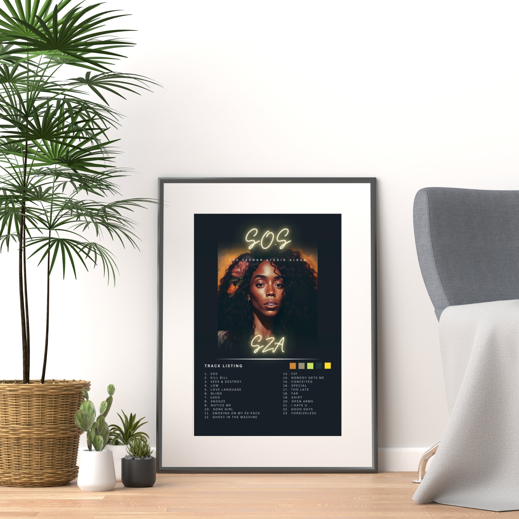 SZA Album Cover, SOS Album Cover, SZA Print, Sza Album, Sos Album, Sza ...