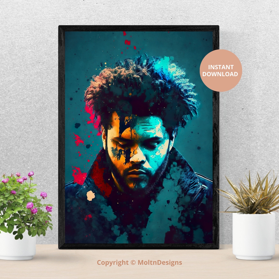 The Weeknd Poster, the Weeknd Portrait, the Weeknd Print, the Weeknd ...