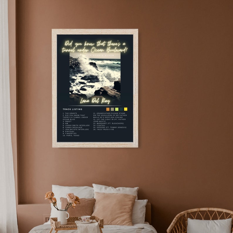 Lana Del Rey Album Cover Ocean Blvd Lana Del Rey Lana Del - Etsy