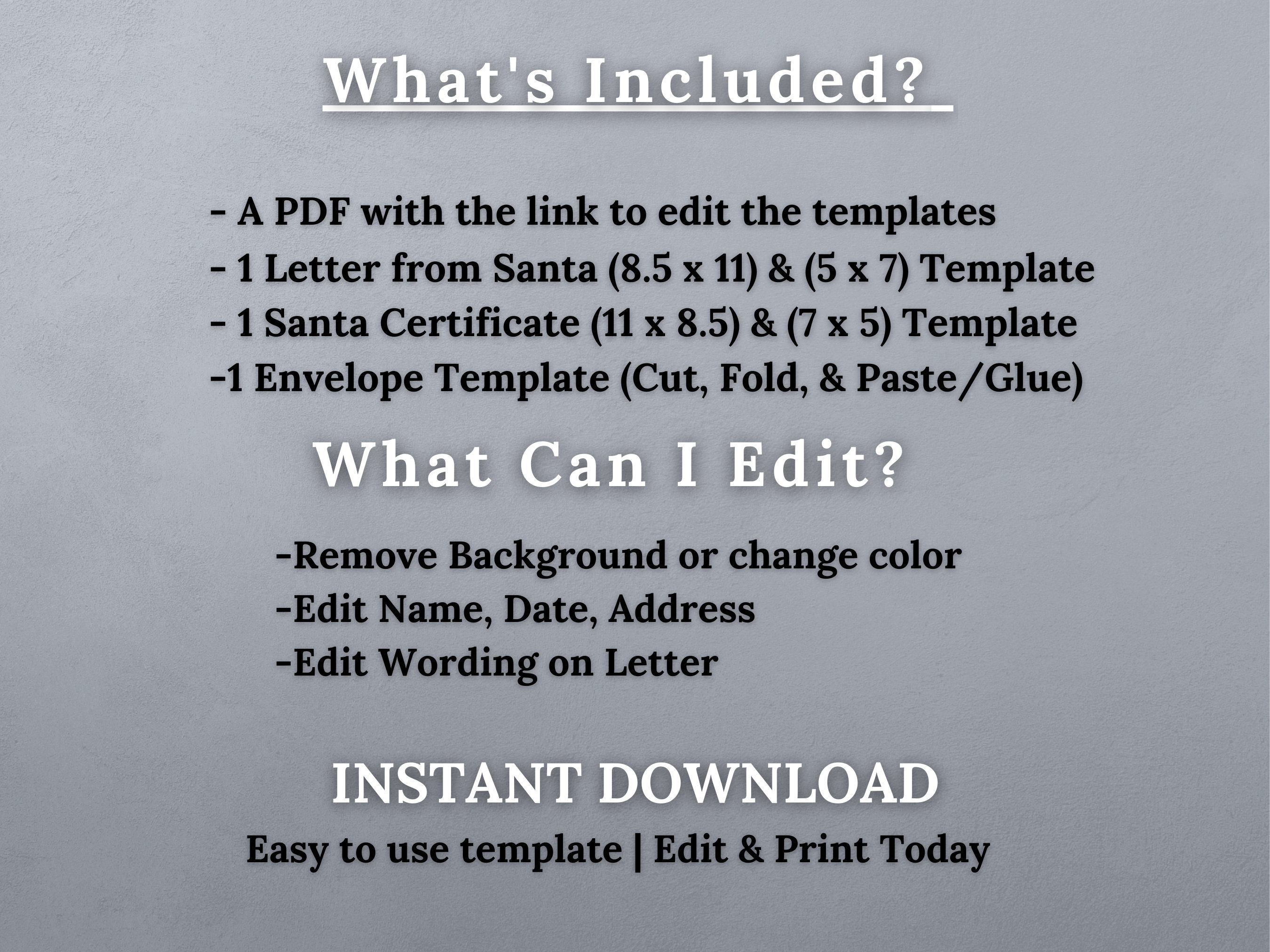 Letter From Santa, Nice List Certificate, Printable Letter to Santa ...