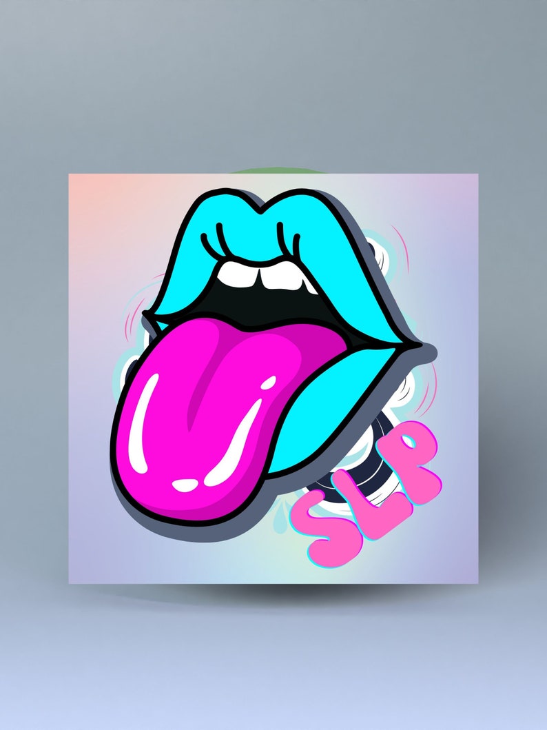 SLP Tongue Sticker- Speech Language Pathologist Sticker- Speech ...