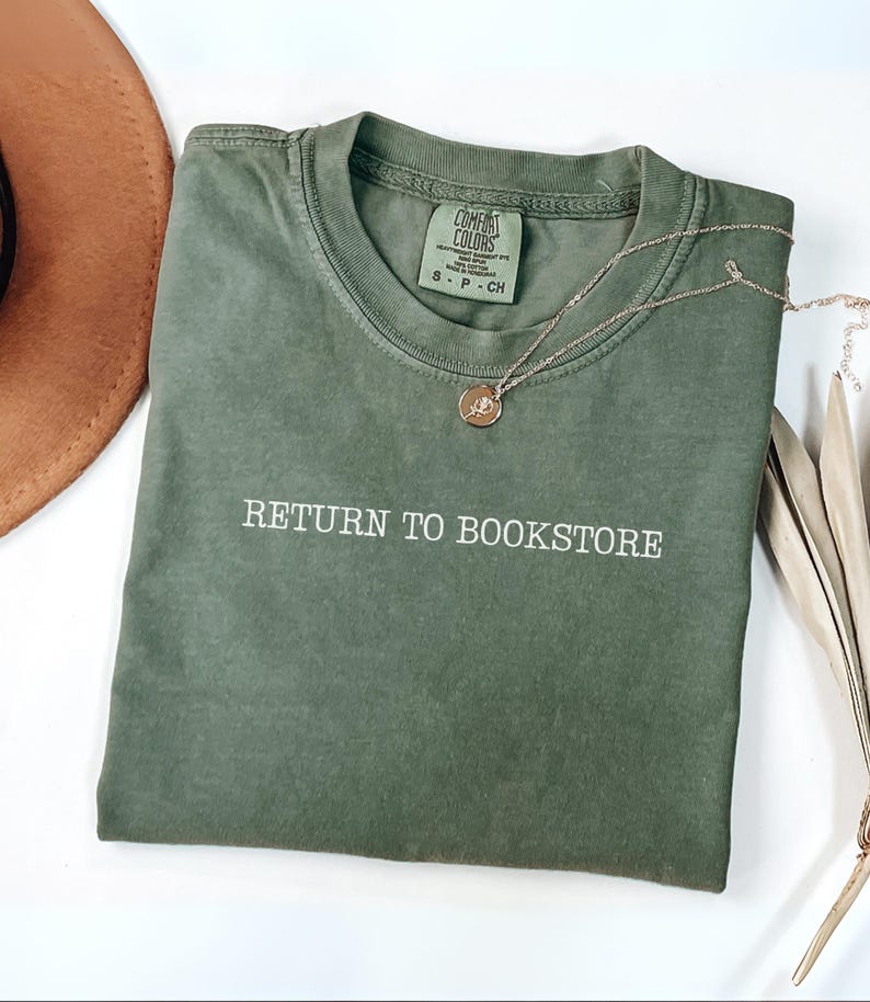 Comfort Colors Return to Bookstore Shirt, Bookish Shirt, Funny Reading ...