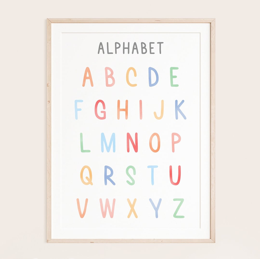 Affiche ALPHABET à imprimer Affiche éducative Décoration - Etsy France