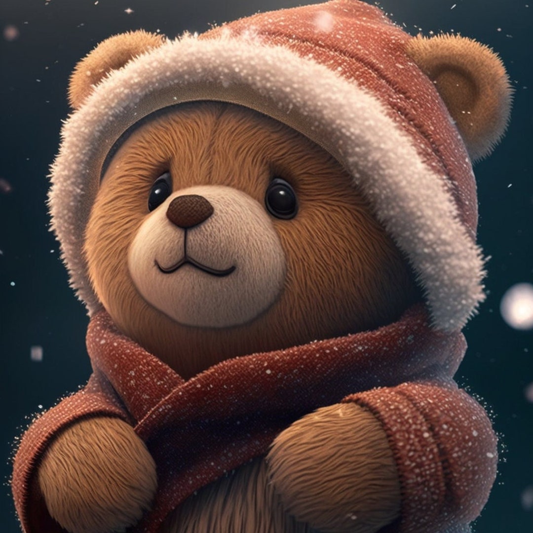 Teddy Bear Inspired Profile Picture I Downloadable AI Profile - Etsy