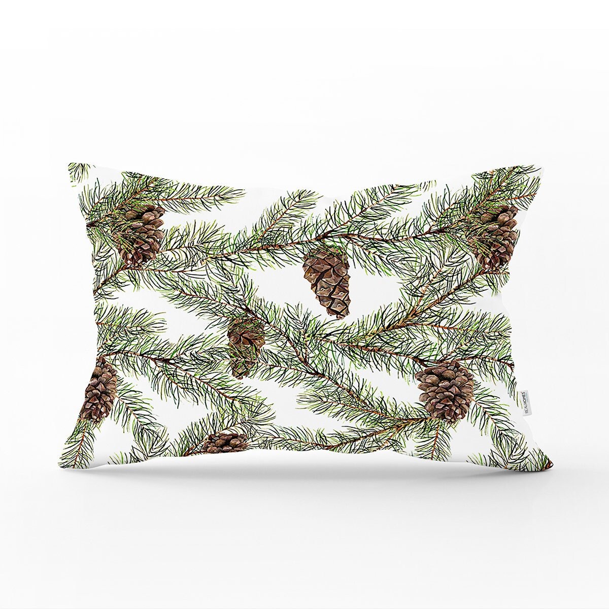 Pine Cone Lumbar Pillow Cases Pine Branches Throw Pillow - Etsy