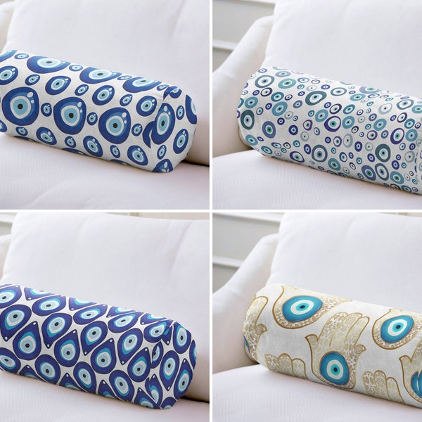Blue Bolster Pillow - Etsy