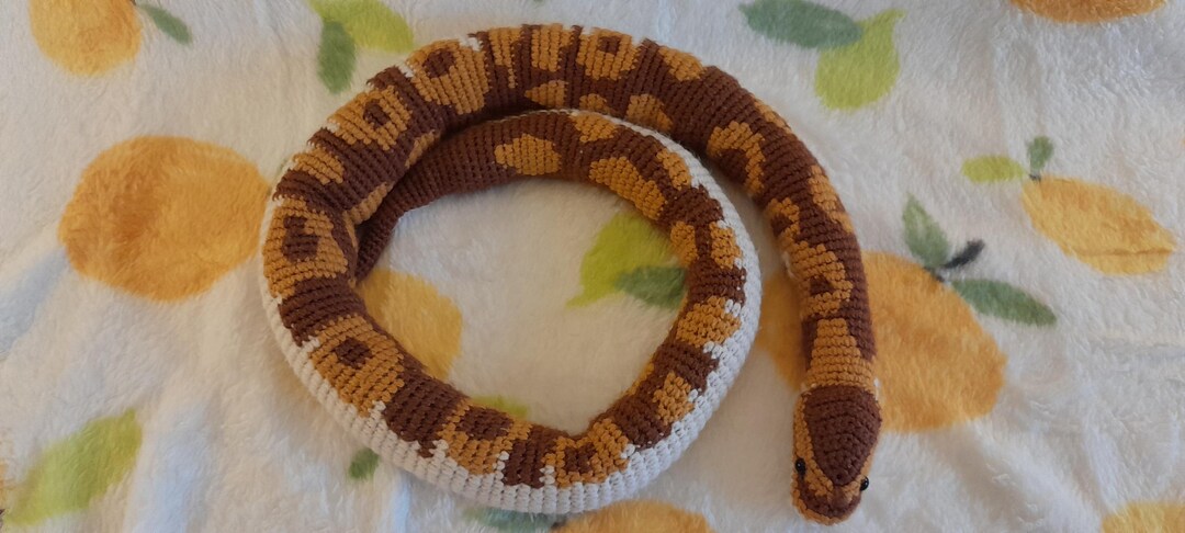 Crochet Ultramelanistic Ball Python - Etsy