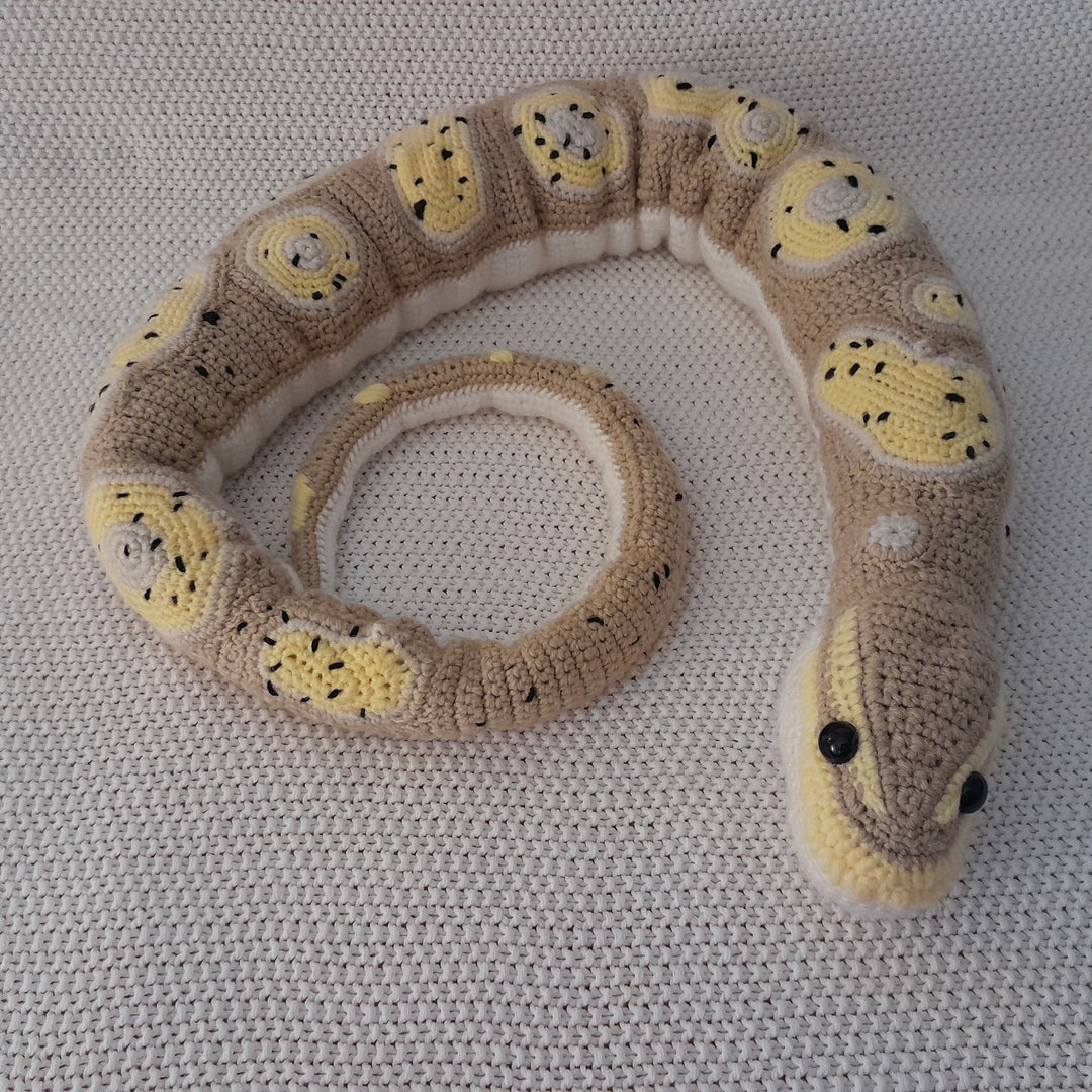 Crochet Weighted Plush: Banana Ball Python - Etsy