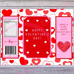 Valentines Day Chip Bag, Valentines Printable, Printable Chip Bags ...
