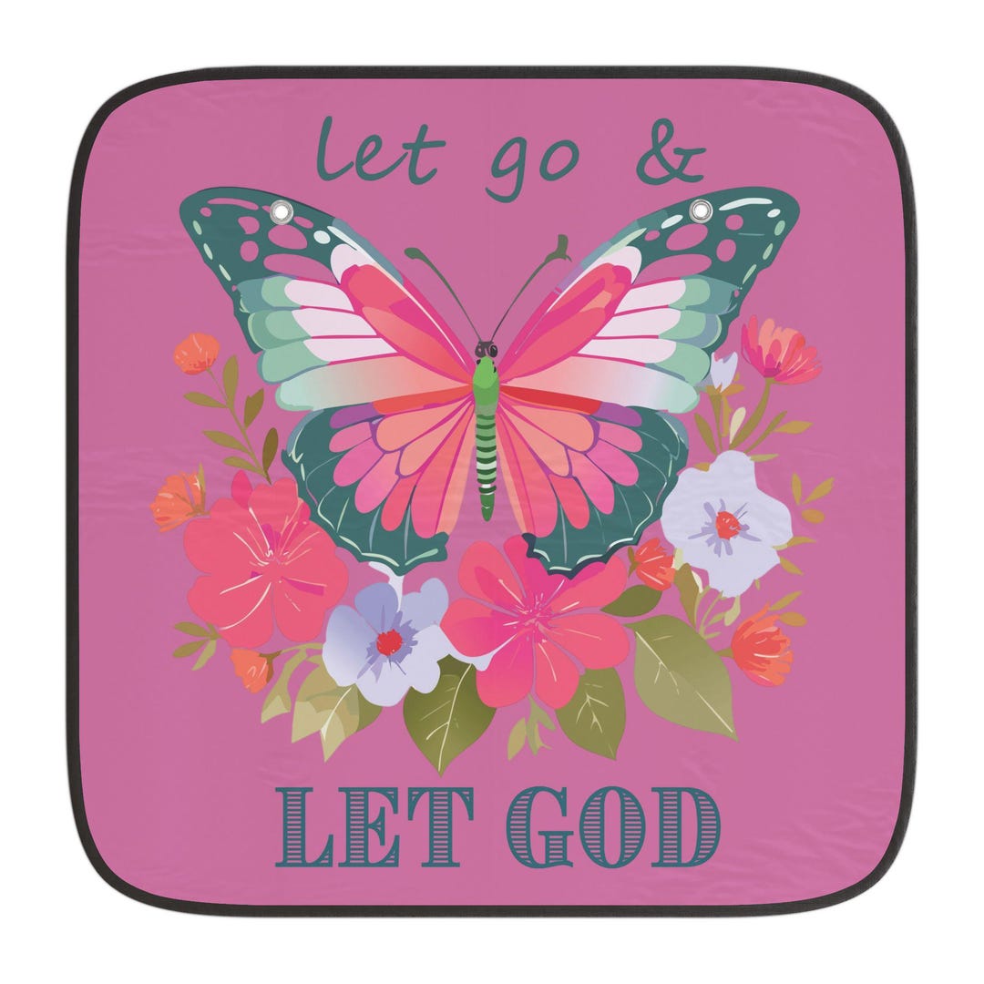 Butterfly Christian Inspirational Sunshade - Etsy
