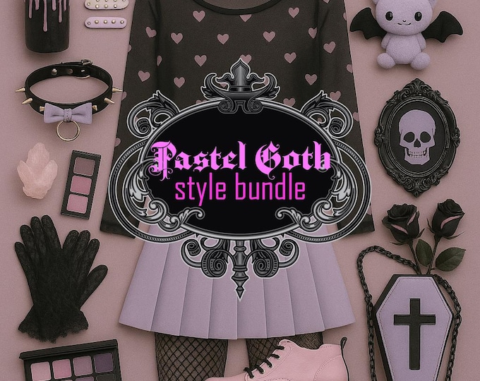 Pastel Goth Clothing Bundle | Mystery Box Bundle Gift | Kawaii, Goth ...