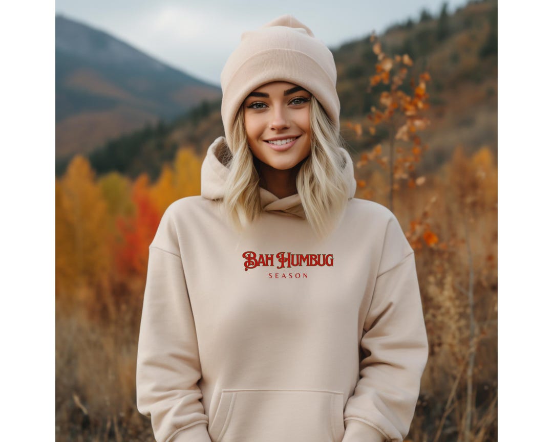 Retro Bah Humbug Season Hoodie, Funny Christmas Tee, Christmas Shirt ...