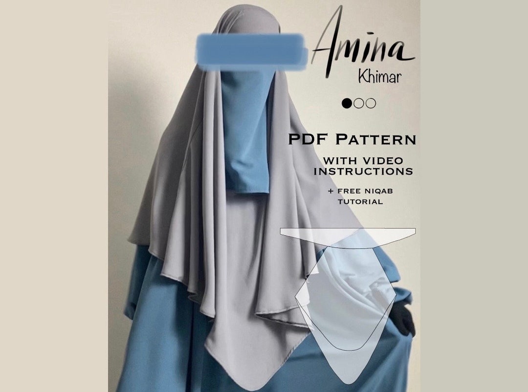 Sewing Pattern Khimar AMINA - Etsy