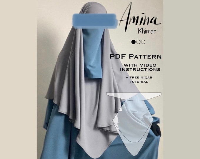Sewing Patterns Underscarf “amal“ Hijab - Etsy