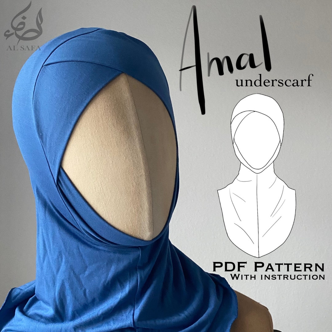 Sewing Patterns Underscarf “amal“ Hijab - Etsy