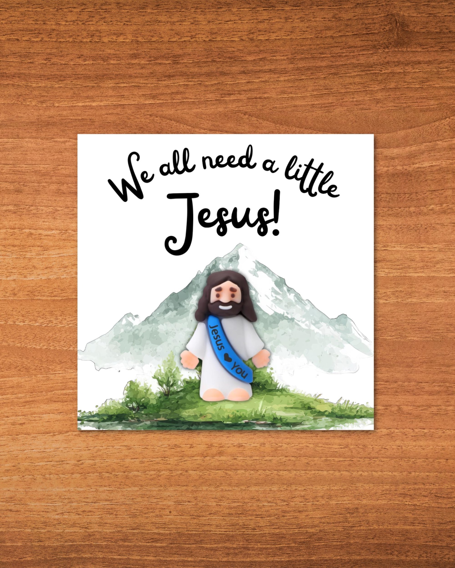 We All Need a Little Jesus Pocket Card Printable, Mini Jesus, Little ...
